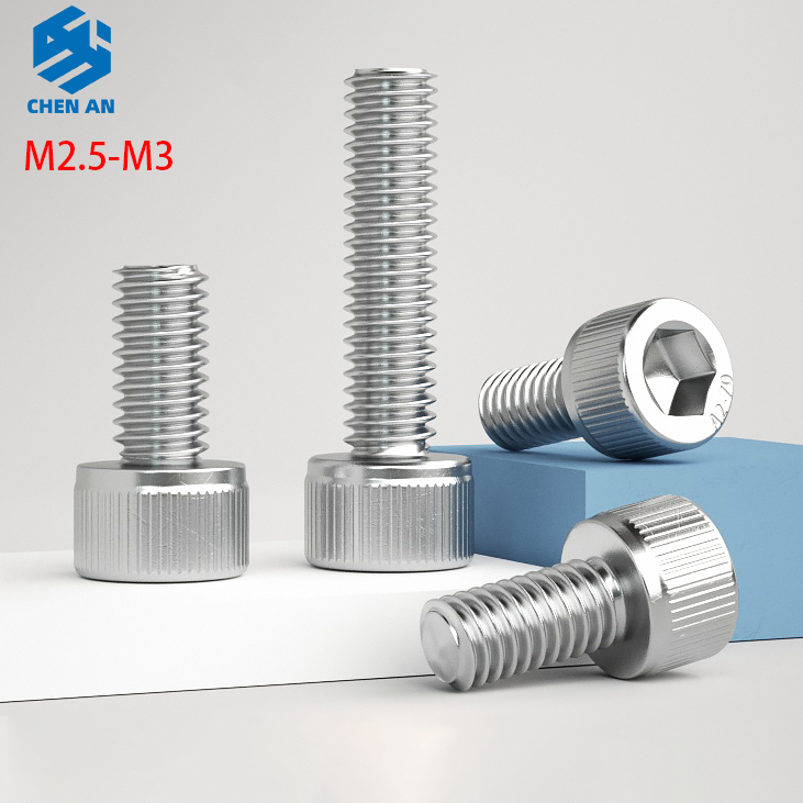 M2.5 M3 Allen Hex Cap Socket Full / Half Thread Screw Bolt DIN912 Head ...