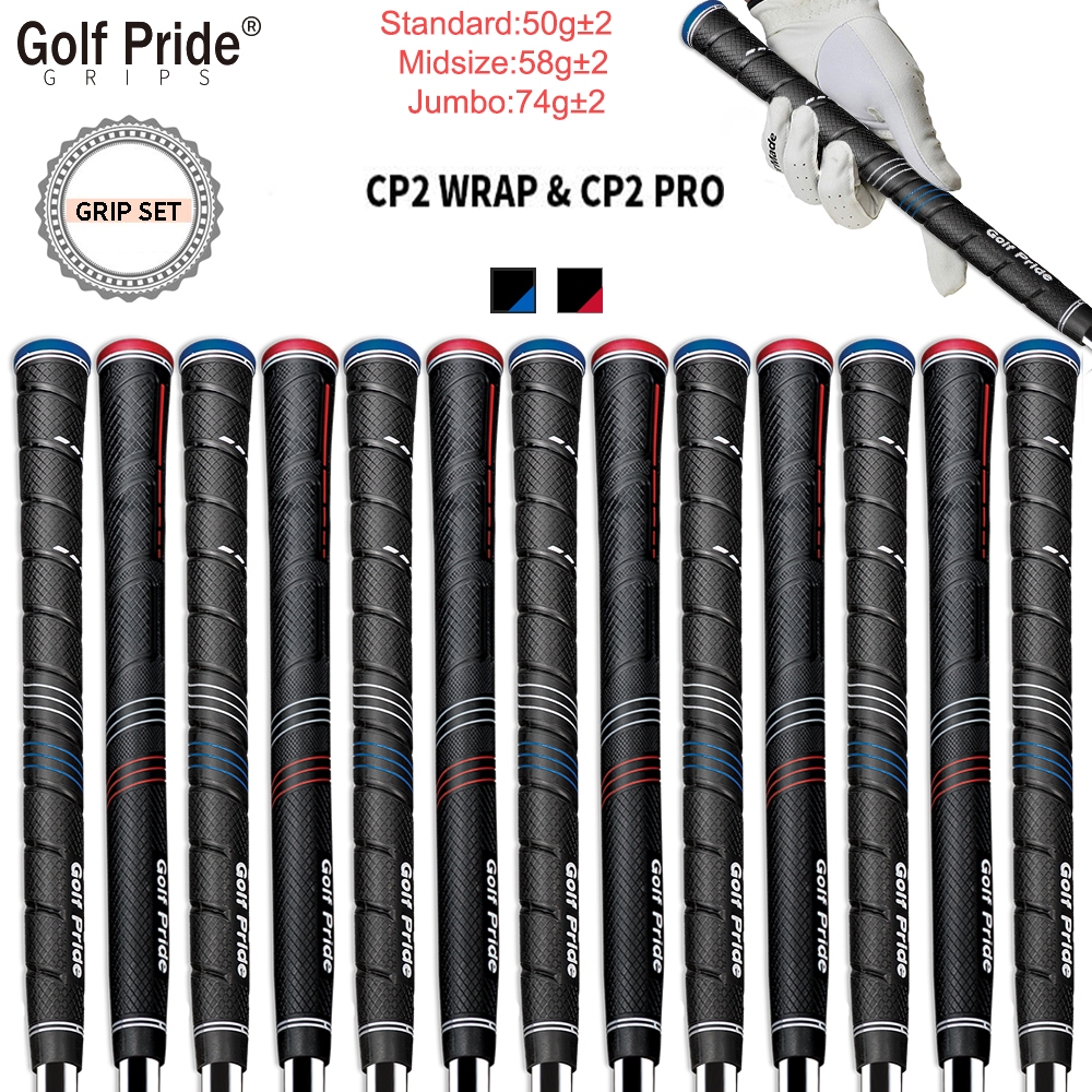 Standard/Midsize/Jumbo Three Size Golf Grips CP2 PRO/CP2 WRAP Rubber Club Grips For Woods And ...
