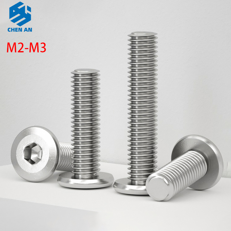 M2 M2.5 M3 Hex Socket Button Head Screw ISO7380 | SUS 304 Stainless ...