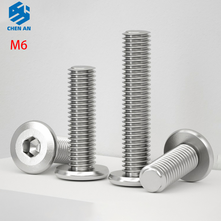M6 Hex Socket Button Head Screw ISO7380 | SUS 304 Stainless Steel Grade A2-70 | Allen Key JCBC ...