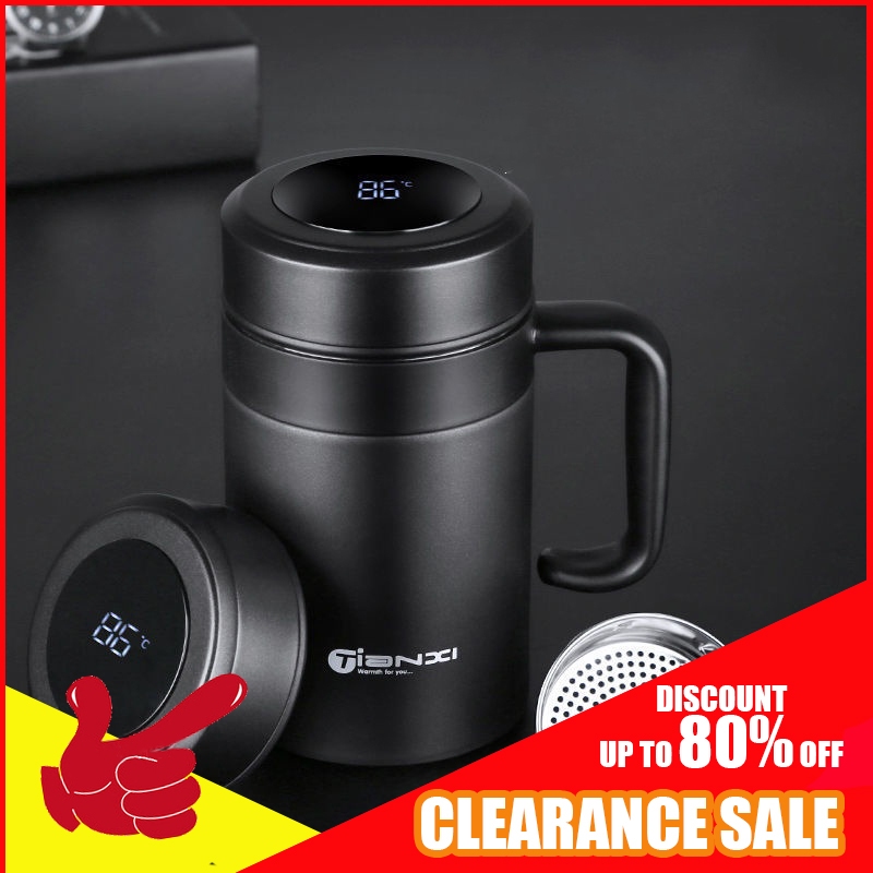 New 520ml 316 Stainless Steel Vacuum Flask 24 Hours Thermos Insulated Tea Cup Office Business ...