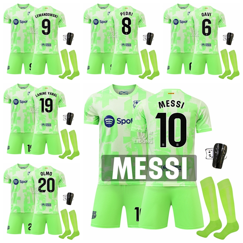 2024-25 Season Barcelona Second Away Football Adult Kids Jersey Gavi ...
