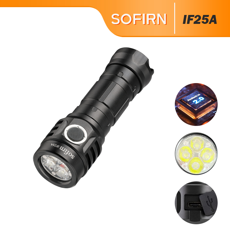 Sofirn IF25A Type-C USB Rechargeable LED Flashlight with BLF Original ...