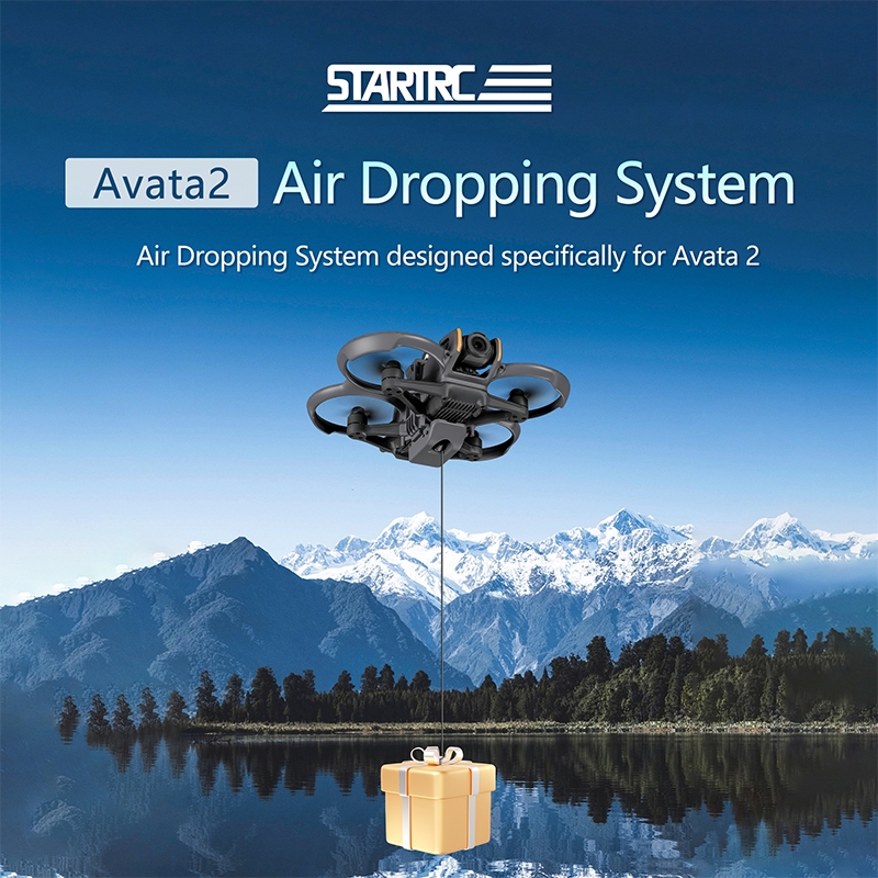 Startrc DJI Avata 2 Air Throwing System Drone Air Throwing Thrower Can Top Extend Camera Stand ...