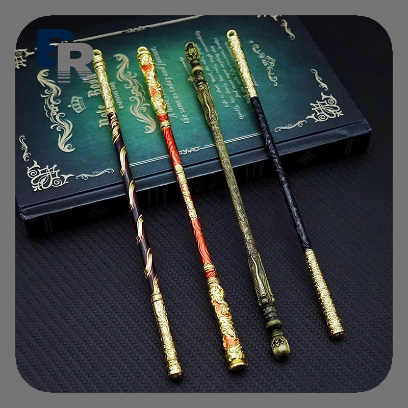 22CM Black Myth Wukong Game Peripheral All-metal Handicraft Monkey King Ruyi Golden Cudgel ...