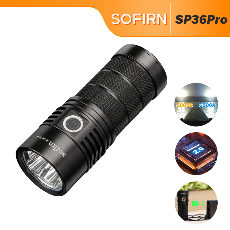 Sofirn SP36Pro 8000 lumen Powerful Flashlight BLF Anduril Driver 4 ...