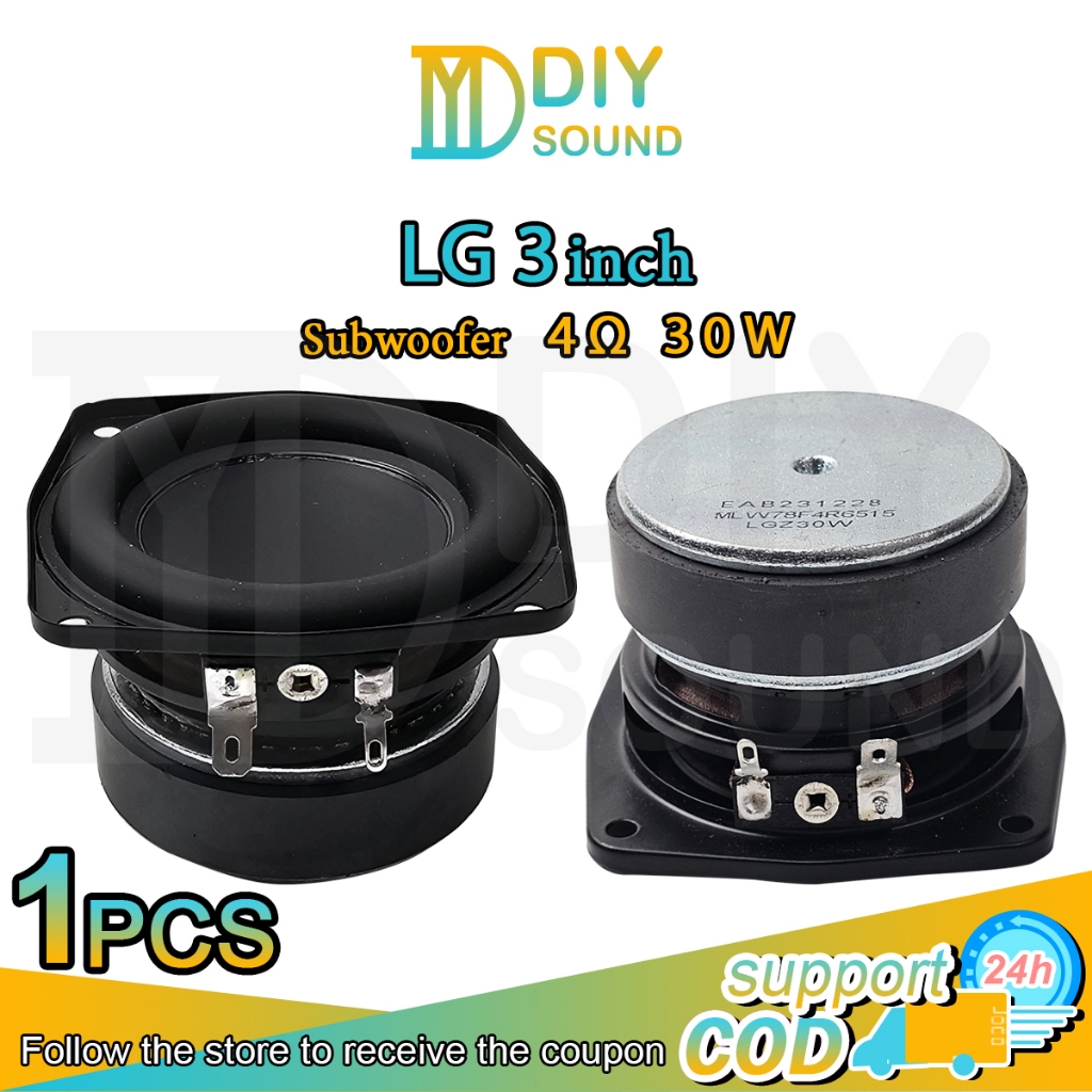 DIYSOUND NEW LG 3 inch 4Ω 30W Subwoofer Speaker BASS Speaker Subwoofer ...