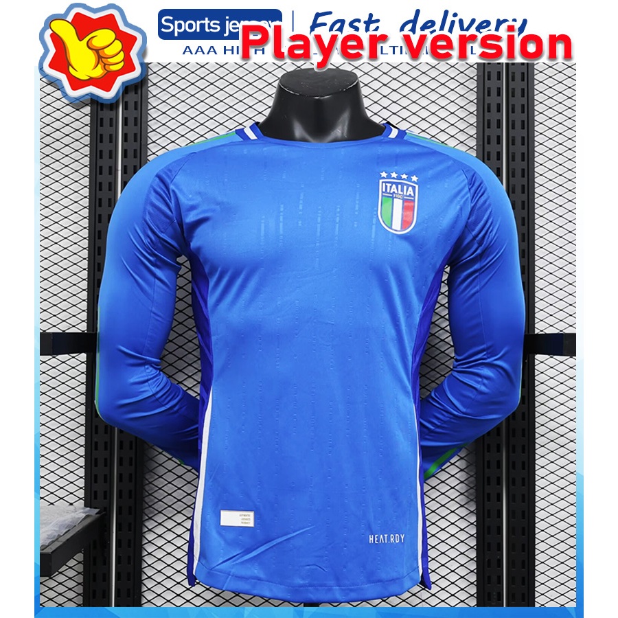 Player Edition 24/25 Italian Home Long Sleeve Soccer Jersey ...