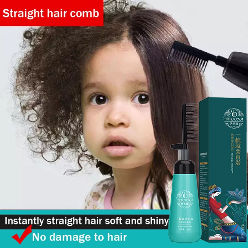 Hair Straightener Cream Keratin Hair Straighten Comb Permanent ...