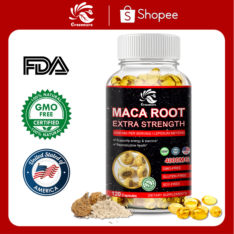 Maca Capsules for Increase Energy and Stamina Premium Formulate ...