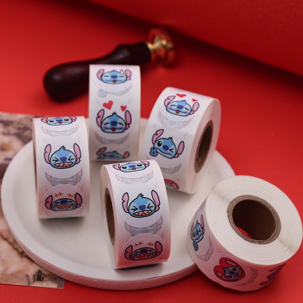 500/2000pcs Disney Stitch Sealing Stickers Cute Anime Lilo Stitch ...