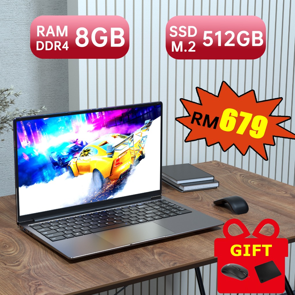 Laptop 14.1 Inch Intel Celeron N4000(up to 2.6GHz) DDR4 8G RAM 256GB ...