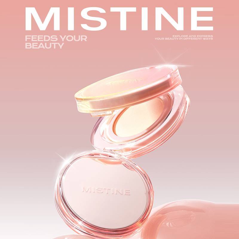MISTINE Face Oil Control Powder 4K Compact Powder Makeup Setting Powder ...