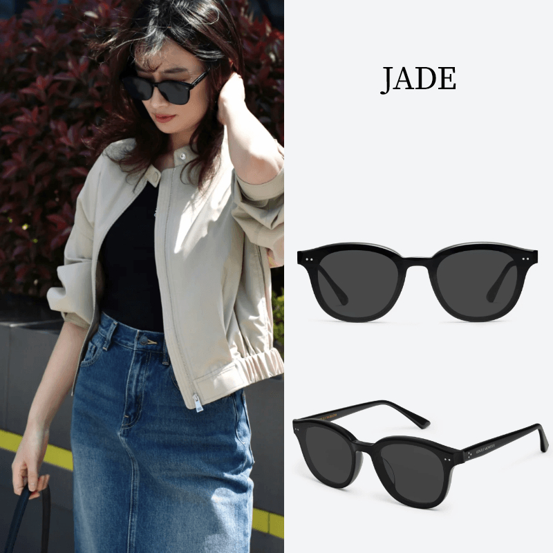Gentle Monster’s 2024 Collection Sunglasses JADE 01 Black Frame Round ...