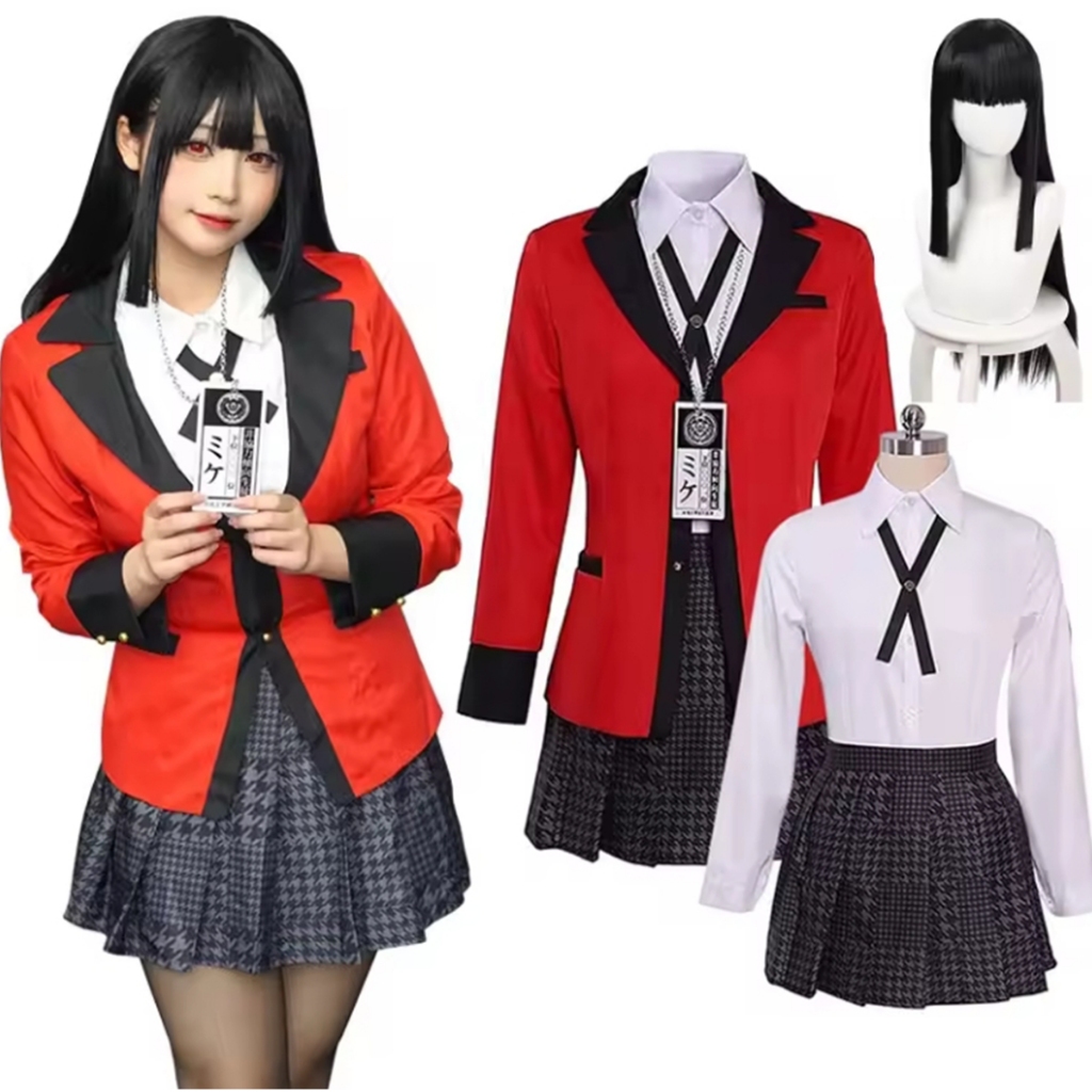 Full Set Kakegurui Jabami Yumeko Jabami Saotome Meari Japanese School ...