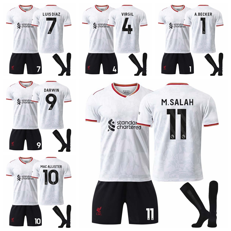 2024-25 Season Liverpool Second Away Adult Kids Football Jersey Kit ...