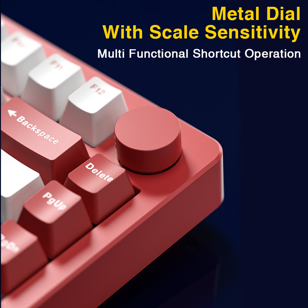 AULA LEOBOG Hi8SE Aluminum Keyboard CNC Aluminum Tri-mode Connect Full ...