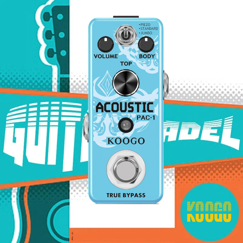 Koogo Electric Guitar Acoustic Effects Pedal Effector AC Stage Simulator Convert Analog Pedals ...