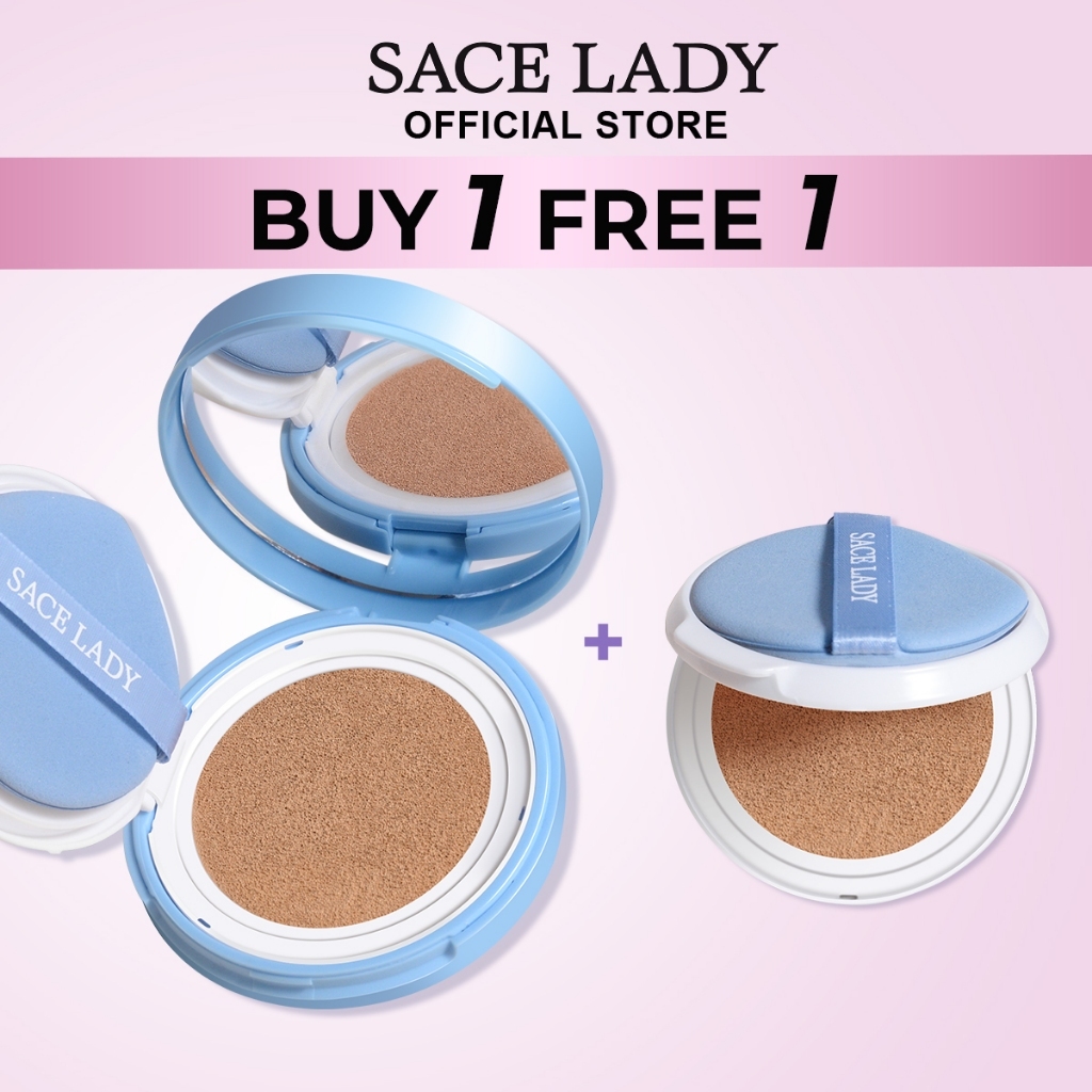 SACE LADY Waterproof BB Cushion Foundation Natural Coverage Lasting 12H ...