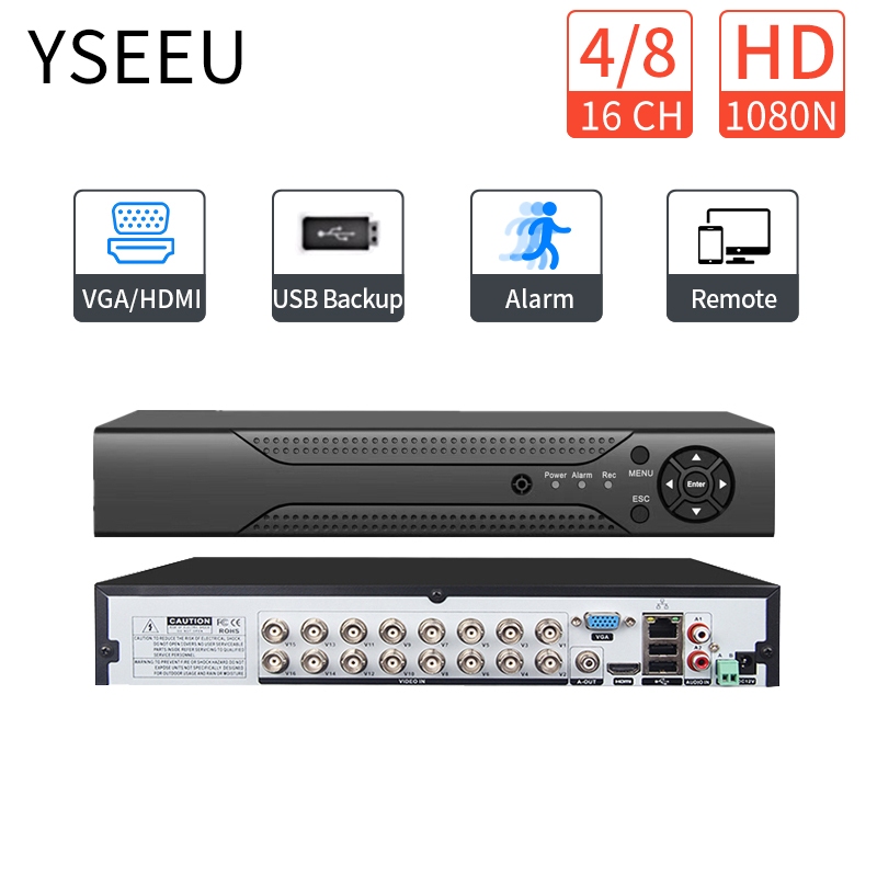AHD Monitoring Recorder Xmeye Coaxial Audio 4/8/16 Channel DVR 5M-N ...