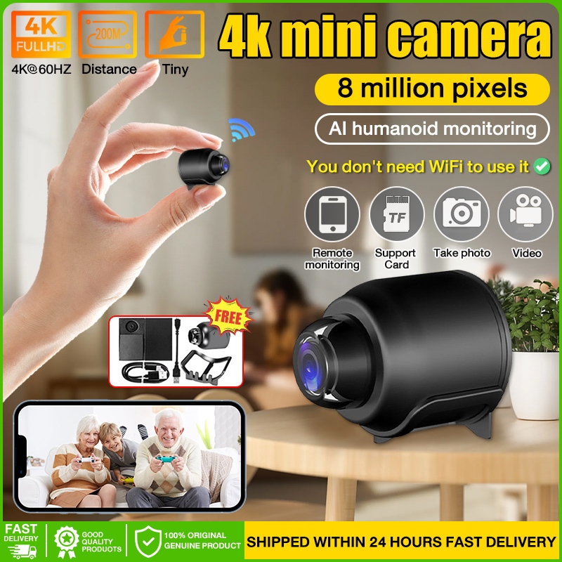 4K mini cctv camera HD+32G memory card+8 million pixels mini camera ...