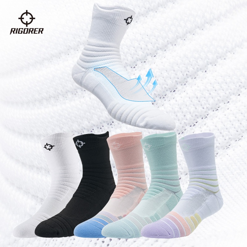 RIGORER Stokin Lelaki Anti Slip Unisex Basketball Sport Socks High Cut ...
