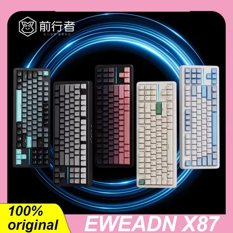 Eweadn X87 Wireless Mechanical Keyboard Tri-mode Hot Plug Rgb 10000mah ...