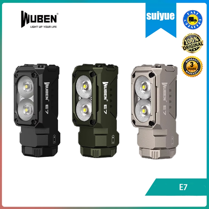 WUBEN E7 TYPE-C Recheargeable Headlamp 1800 lumens | Shopee Malaysia