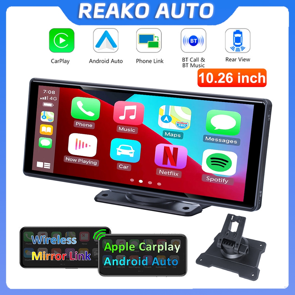 Android Car Audio Bluetooth Music Player CarPlay Touch Screen 10.26inch ...
