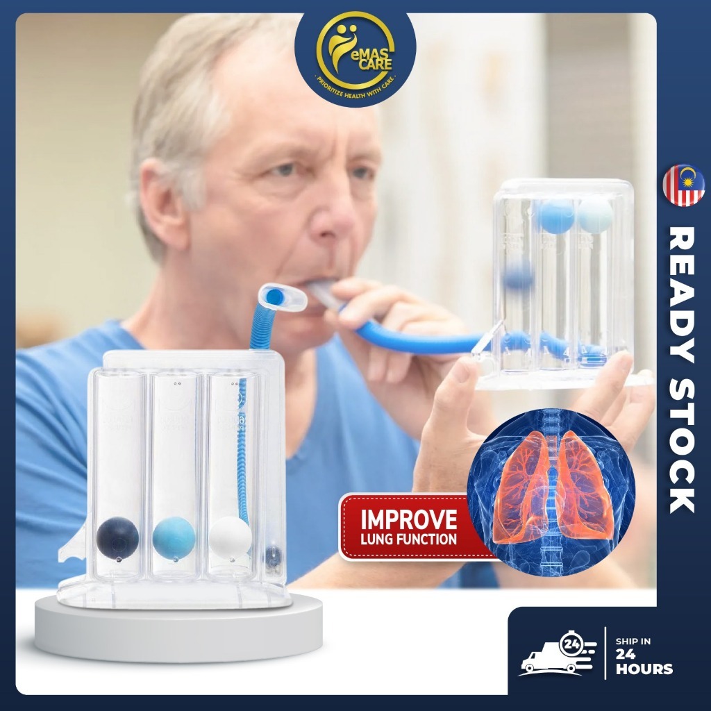 Triball Incentive Spirometer (3 BALL Respiratory Exerciser) Lung ...