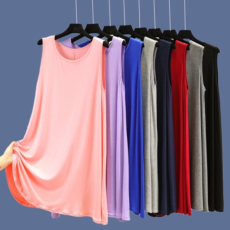 9 colors 120KG Women Shirt Extender Long Skirt Extender Modal Shirt ...