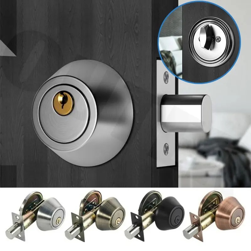 Single Cylinder Deadbolt Lock / Door Security Thumb Turn Lockset ...