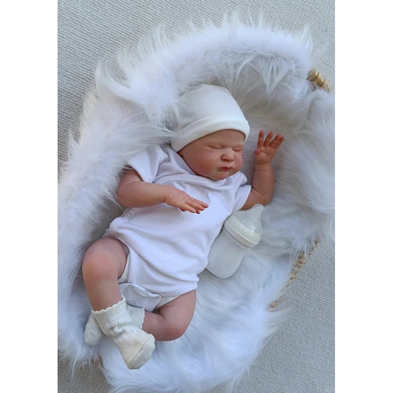 48cm Already Finished Baby Doll Max Rooted Eyelashes Reborn Baby With ...