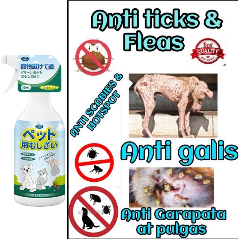 500ml dog spray for ticks, dog spray ticks and fleas special treatment ...