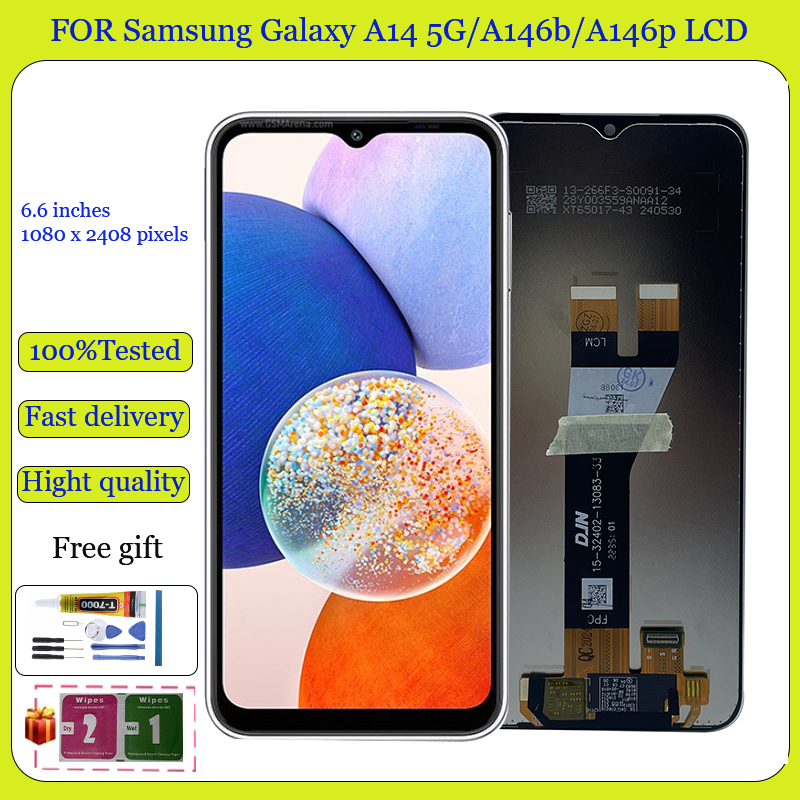 Original For Samsung Galaxy A14 5G/A146B/ A146P/A146U/ A14 4G LCD touch ...