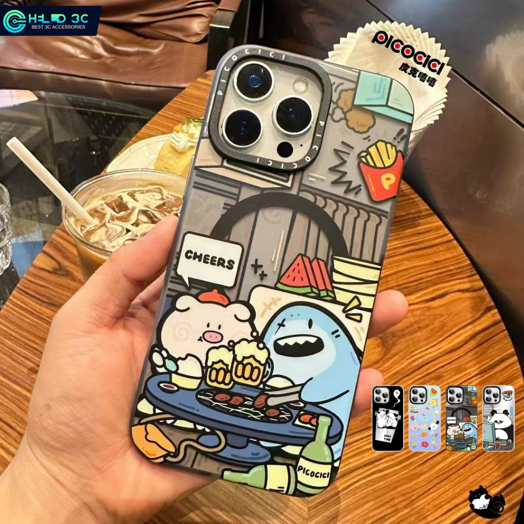 PICOCICI Cup Time magnetic case for iPhone 15/16, shockproof IMD ...