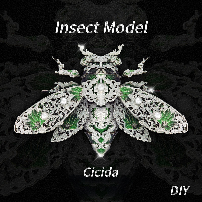 Insect models, assembly models,DIY,can be used as decorations | Shopee ...