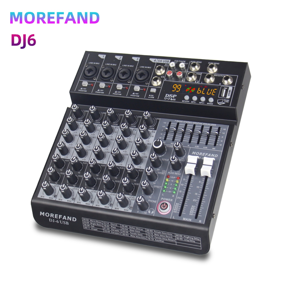 Profesional Mixer Audio DJ4/6/8 ORIGINAL 4/6/8 channel Equalizer ...