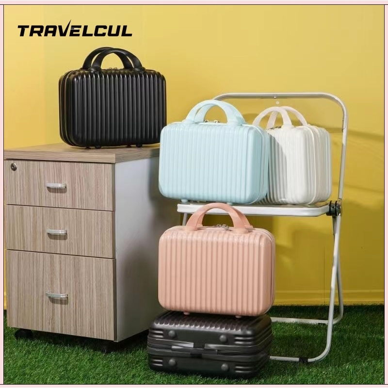 TRAVELCUL Koper Tangan 14 Inci - Beg Mini Portable untuk Kosmetik ...