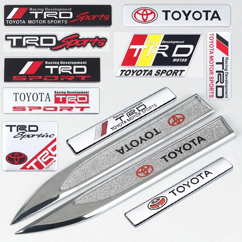 *READY STOCK*TRD SPORT TOYOTA Logo Car Auto Decorative Rear Emblem ...