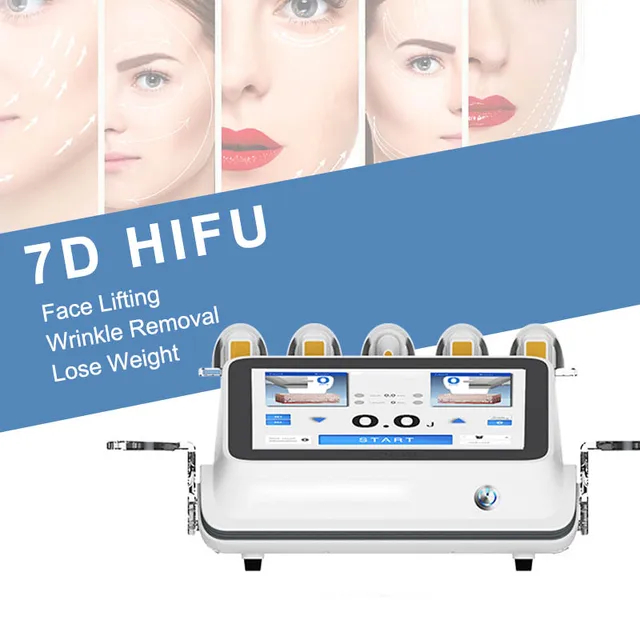 5 YRS Malaysia Warranty》7d hifu two handles controls professional hifu 7D machine for face body ...