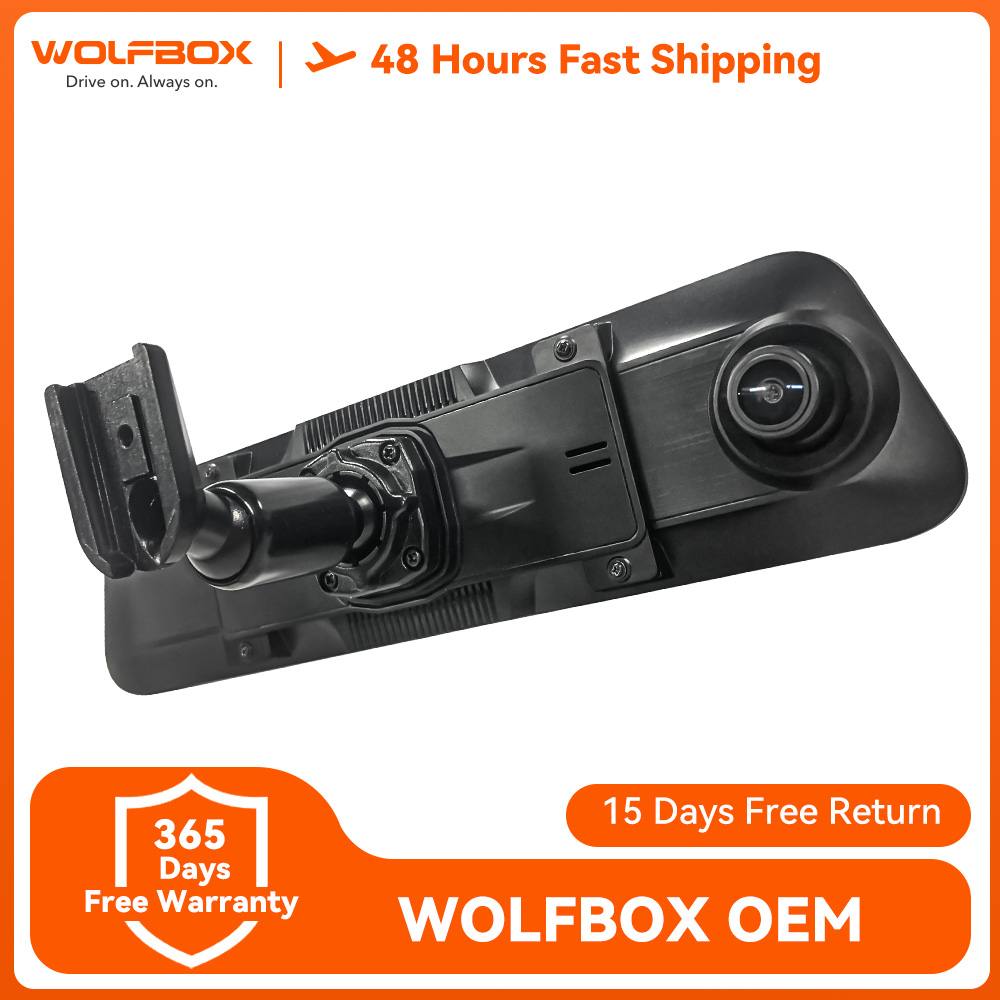 WOLFBOX OEM 12'' Mirror Dash Cam Bracket, Mount Arm for Car DVR ...