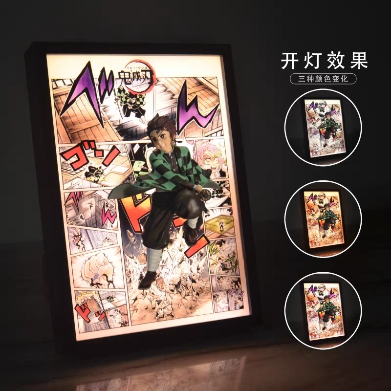 Free SG Shipping! Demon Slayer Tanjiro 3D LED Light Lamp Anime Light ...