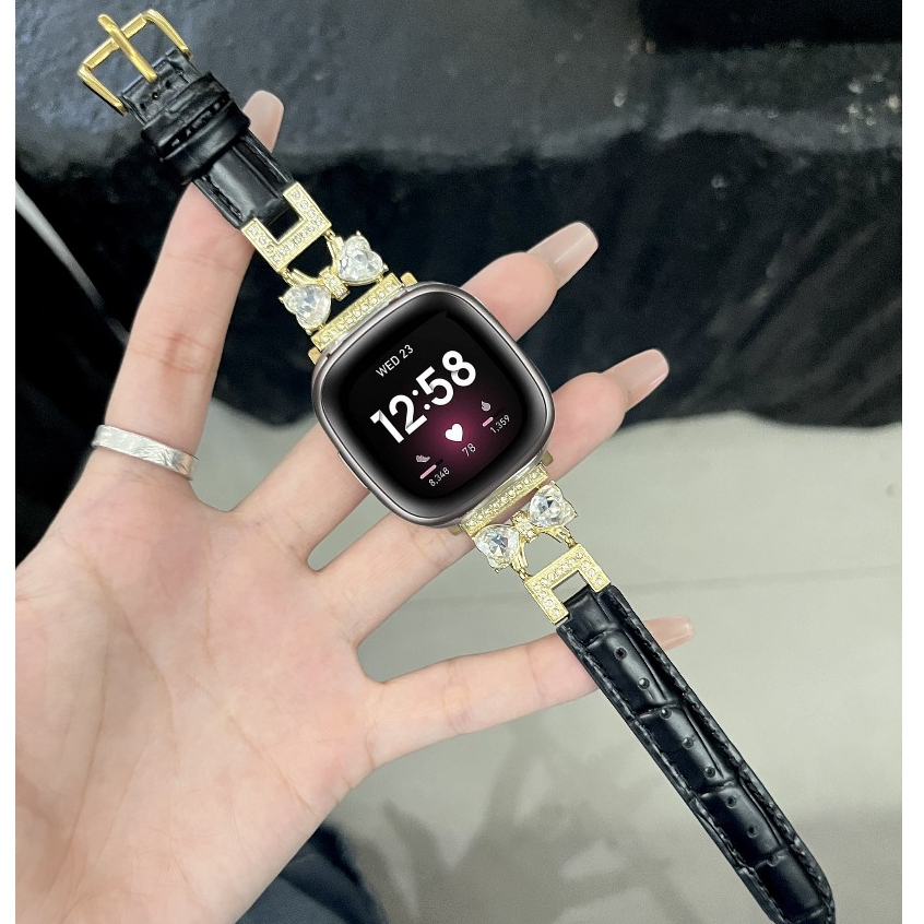 Bling Diamond Bowknot Fitbit Versa 4 Strap fitbit sense 2 / Fitbit ...