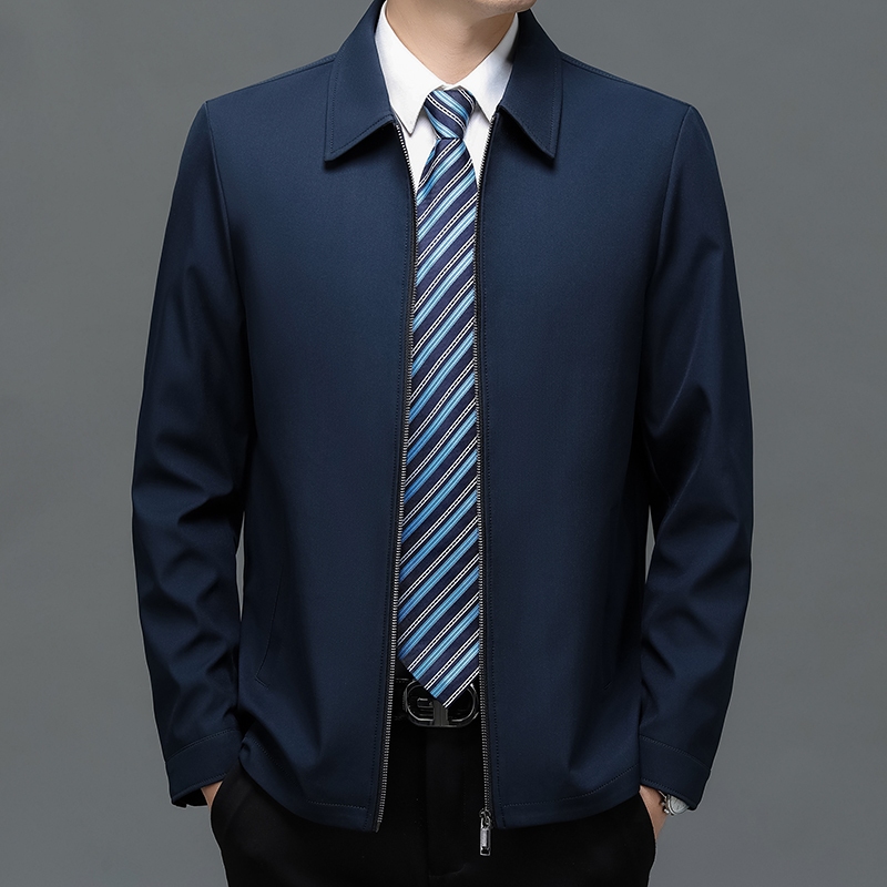 Autumn New Style High-End Temperament Men's Jacket Lightweight Lapel ...