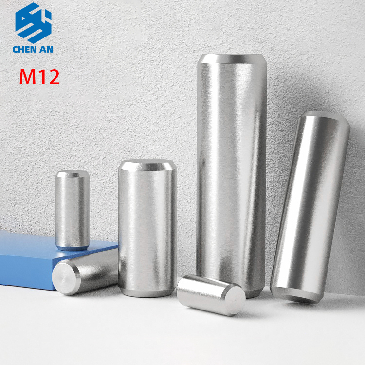 M12 304 Rod Stainless Steel Shaft SS304 Round Bar GB119 Dowel Pins ...