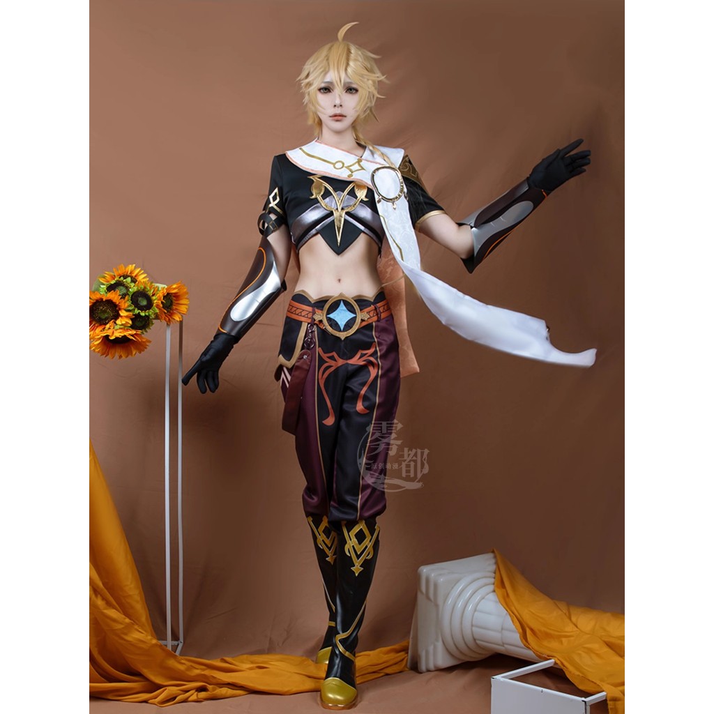 【Ready Stock】WUDU Genshin Impact Aether Cos Costume Game Anime Traveler ...