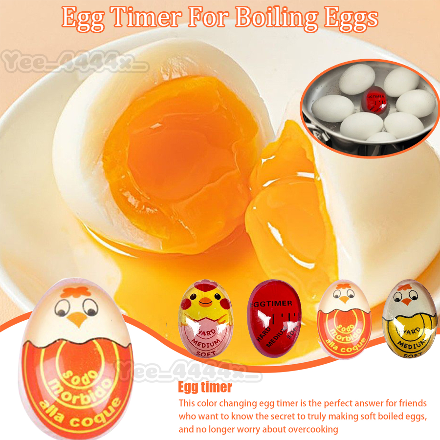 Colour Changing Egg Timer Safe Boiled Eggs Cooking Tool By Temperature ...
