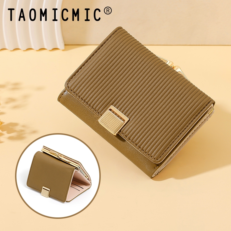 TAOMICMIC Mini Wallet for Women, Tri-Fold Wallet, Card Holder,Coin ...