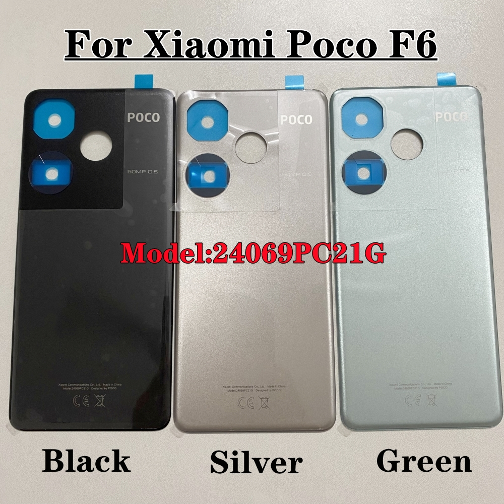 Original For Xiaomi Poco F6 Back Battery Cover Case Housing Replacement ...